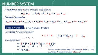 Number systems conversion and solution with exercise | PPTX