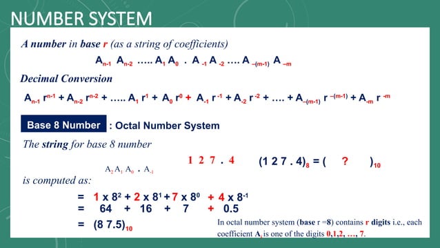 Number systems conversion and solution with exercise | PPTX