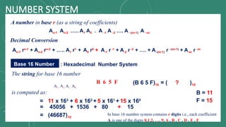 Number systems conversion and solution with exercise | PPTX
