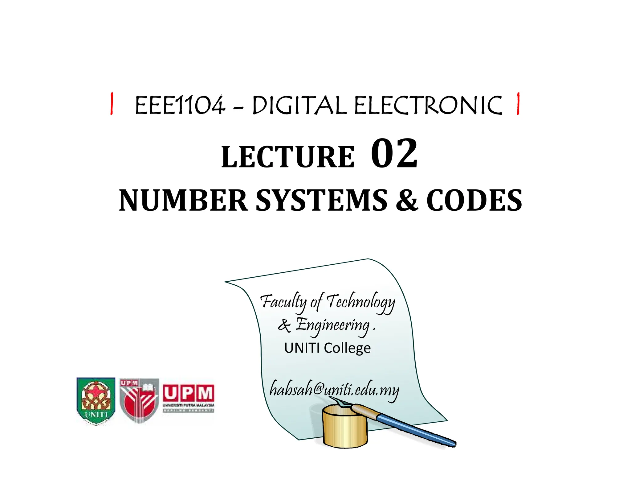 Introduction to number systems and Codes.pdf