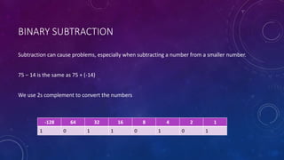 Number systems - binary, BCD, 2s comp | PPTX