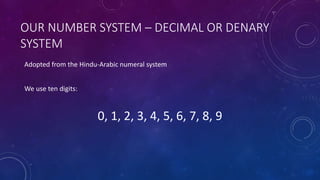 Number systems - binary, BCD, 2s comp | PPTX