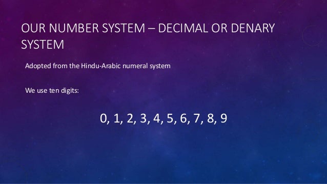 Number systems - binary, BCD, 2s comp