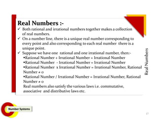 Types of Numbers | PPTX