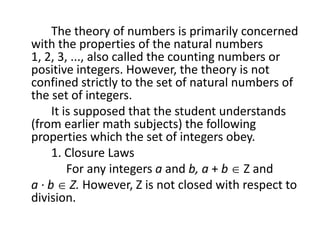 Number theory | PPTX