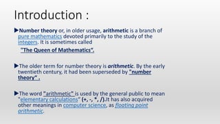 Number theory | PPTX