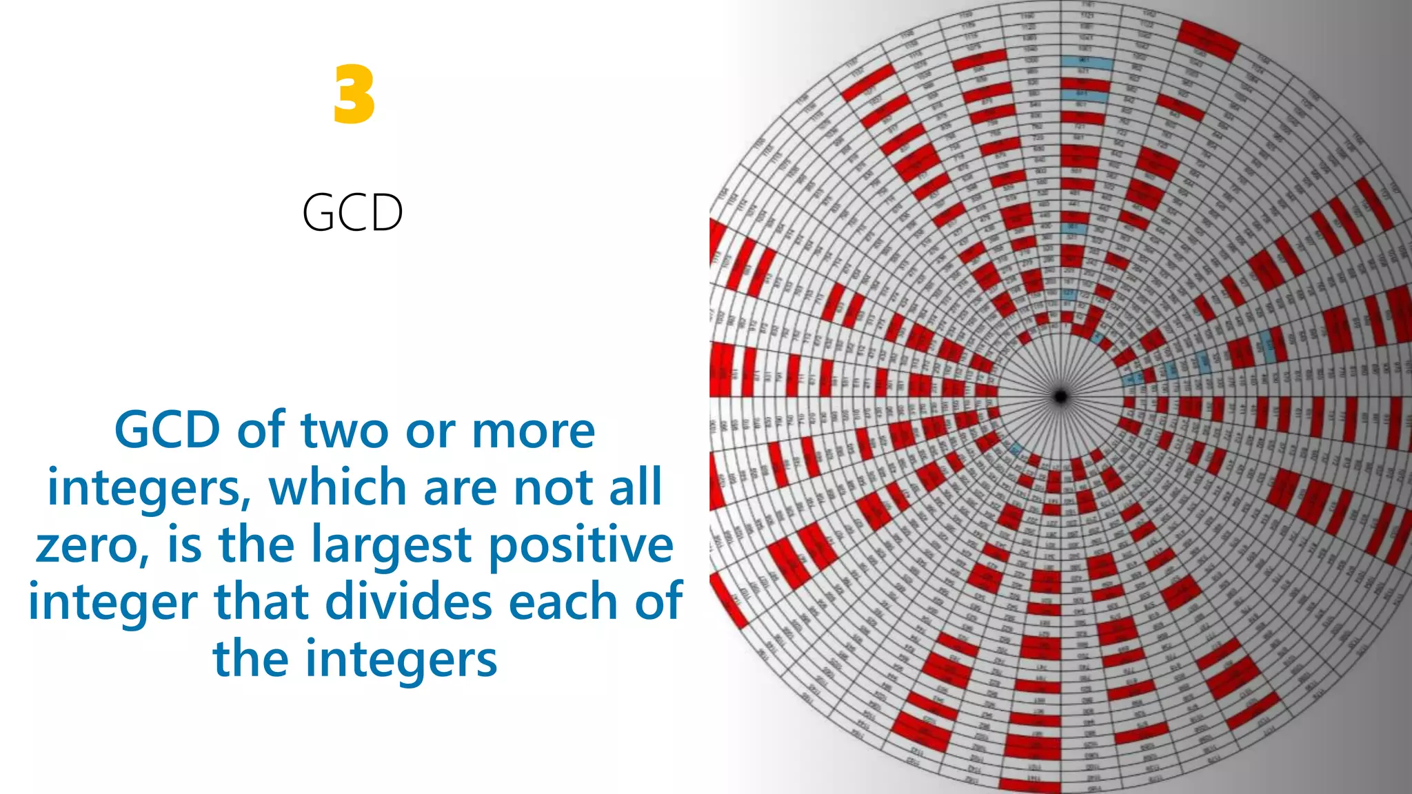Number theory - Prime Numbers & GCD Algorithms | PPTX