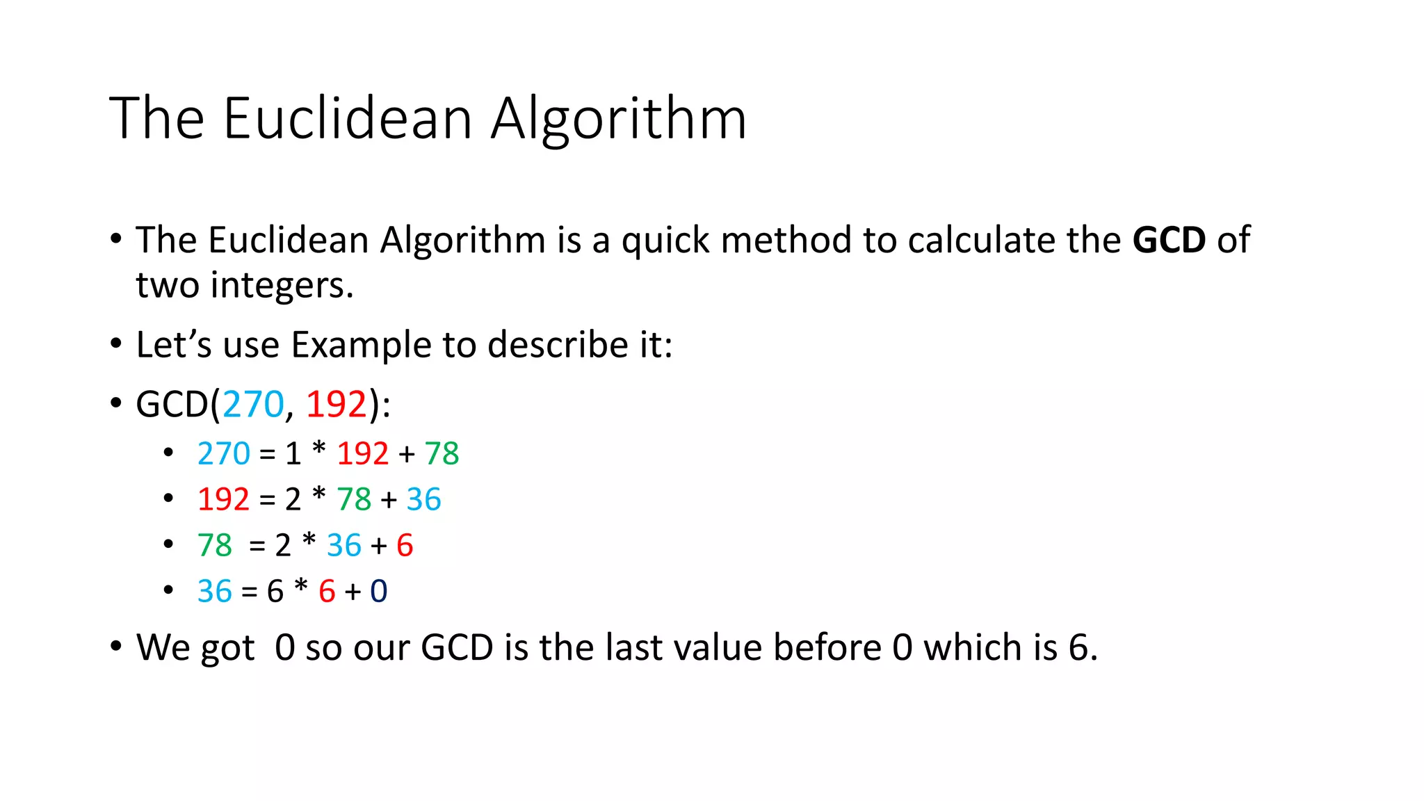 Number theory and cryptography | PPTX