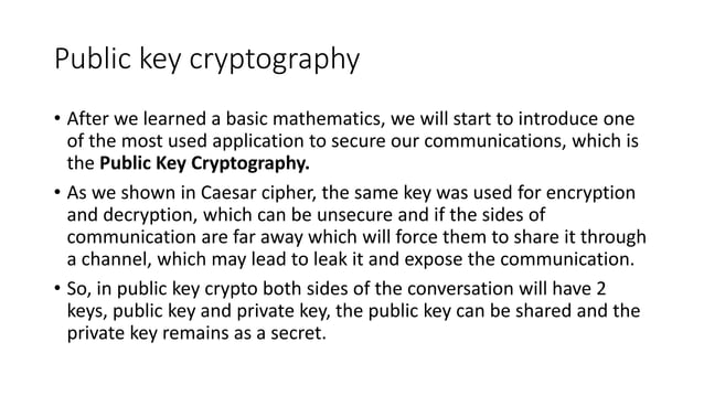 Number theory and cryptography | PPTX | Information and Network Security | Computing