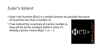 Number theory and cryptography | PPTX
