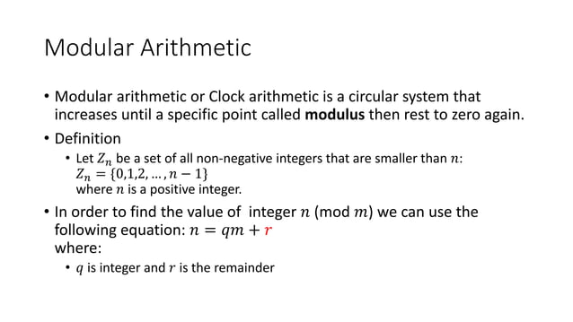 Number theory and cryptography | PPTX | Information and Network ...