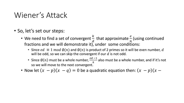 Number theory and cryptography | PPTX | Information and Network ...
