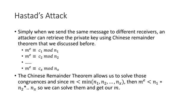 Number theory and cryptography | PPTX | Information and Network ...
