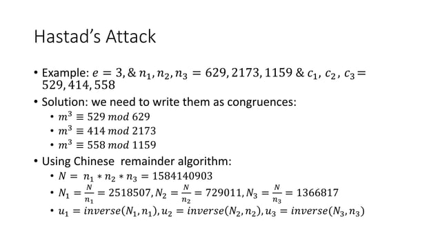 Number theory and cryptography | PPTX | Information and Network ...