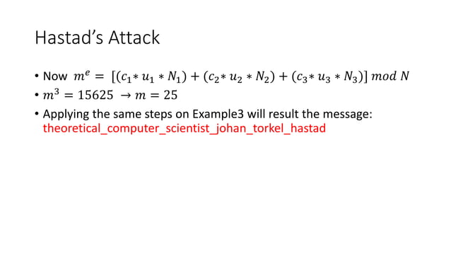 Number theory and cryptography | PPTX | Information and Network ...
