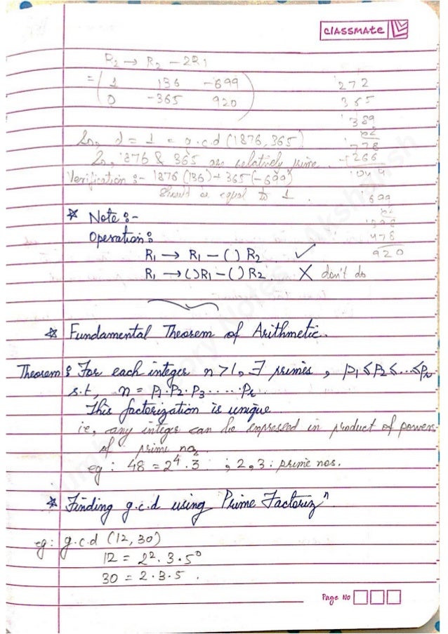 Number theory Notes - Akshansh