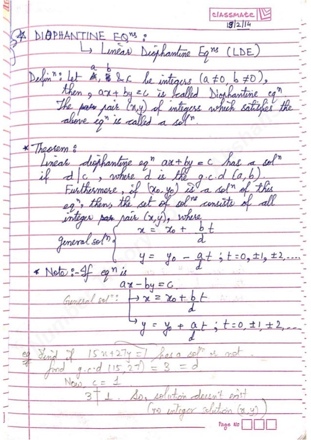 Number theory Notes - Akshansh