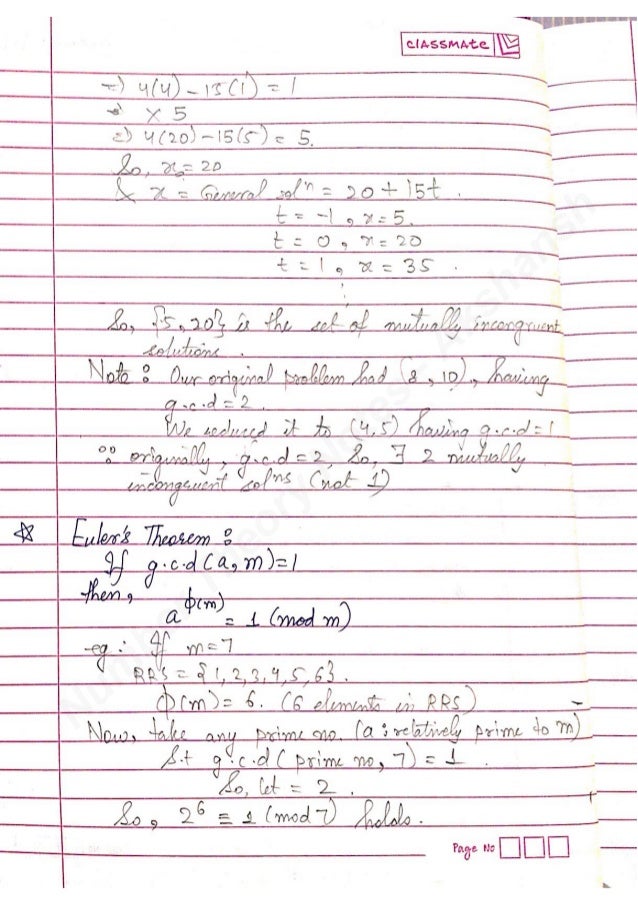 Number theory Notes - Akshansh