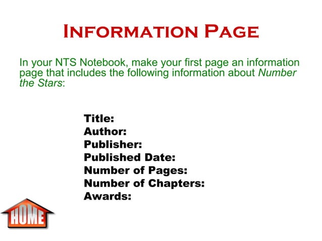 Number the Stars • WebQuest | PPT