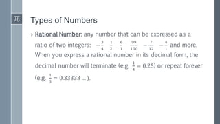 Number types | PPTX