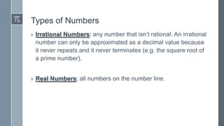 Number types | PPTX