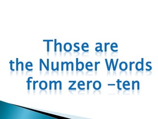 Number words | PPT