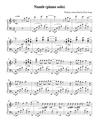 Numb[piano] | PDF