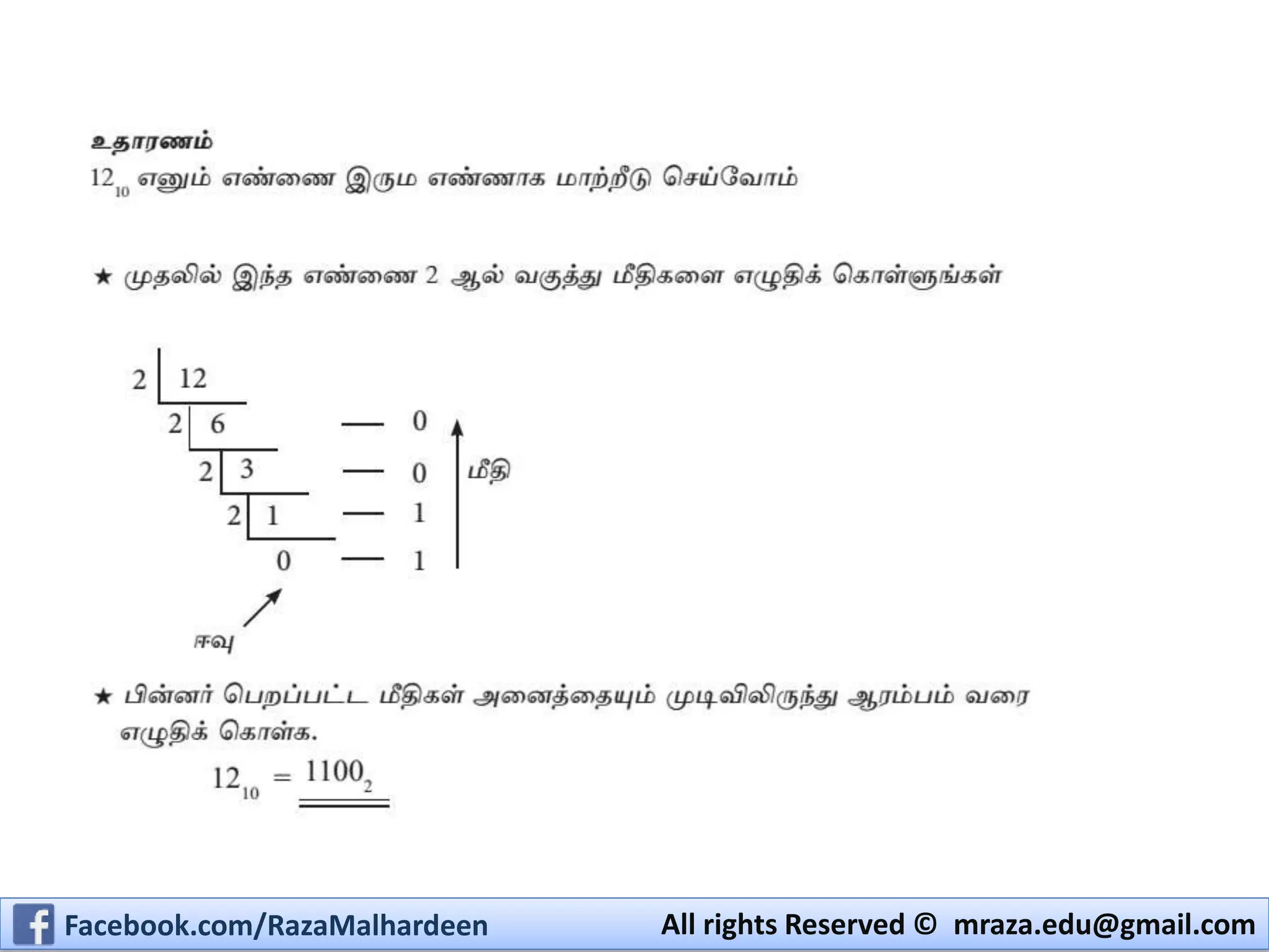 Number system | Grade 10 | ICT Tamil Presentation By Raza Malhardeen | PPTX