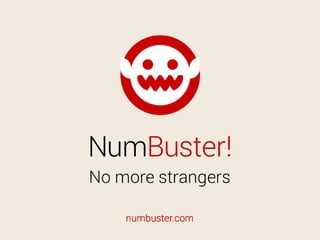 NumBuster on Big Data Russia | PPT