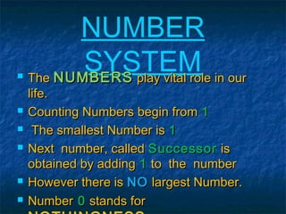 Numebr system | PPT