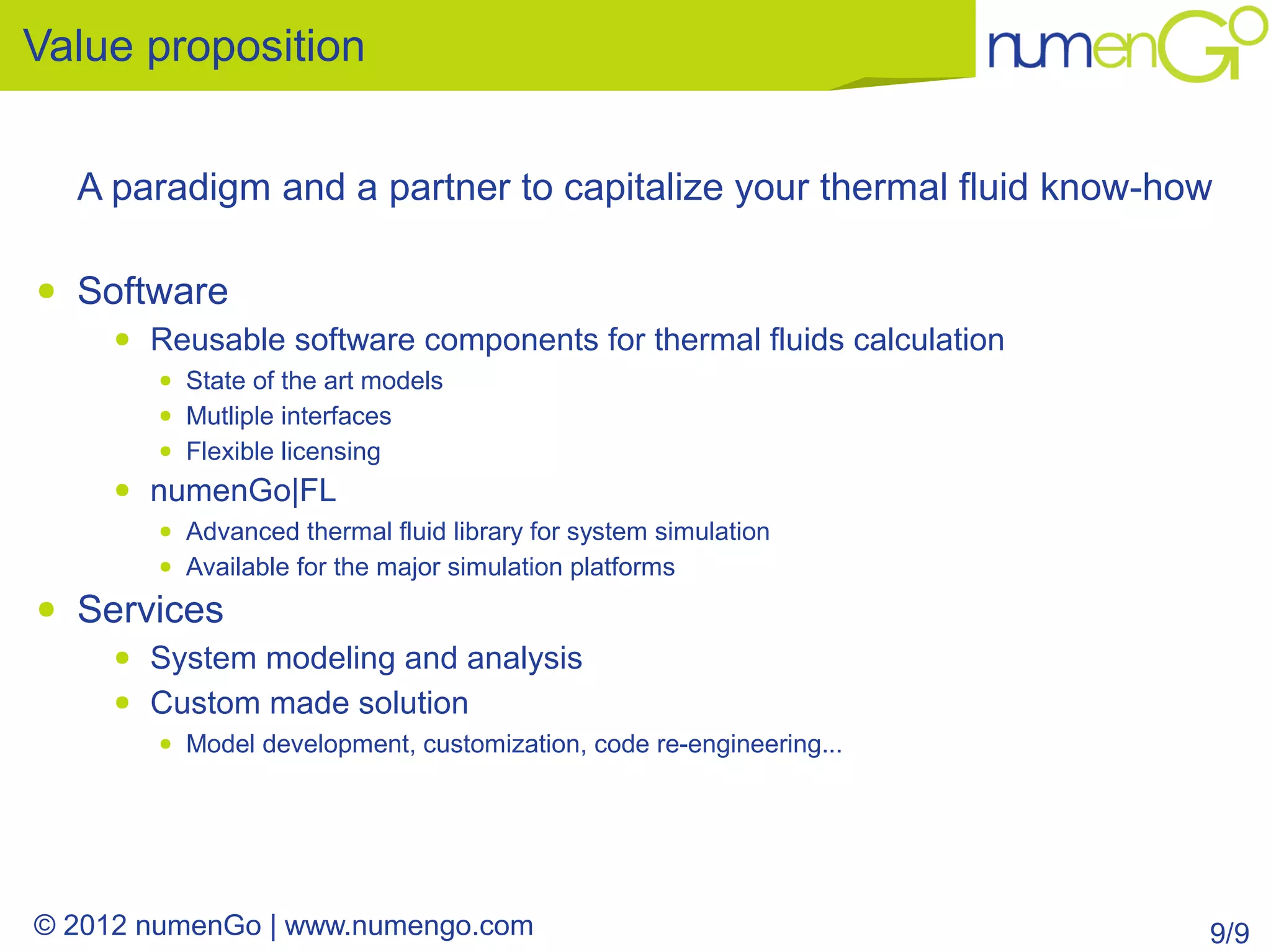 numenGo Value Proposition | ODP