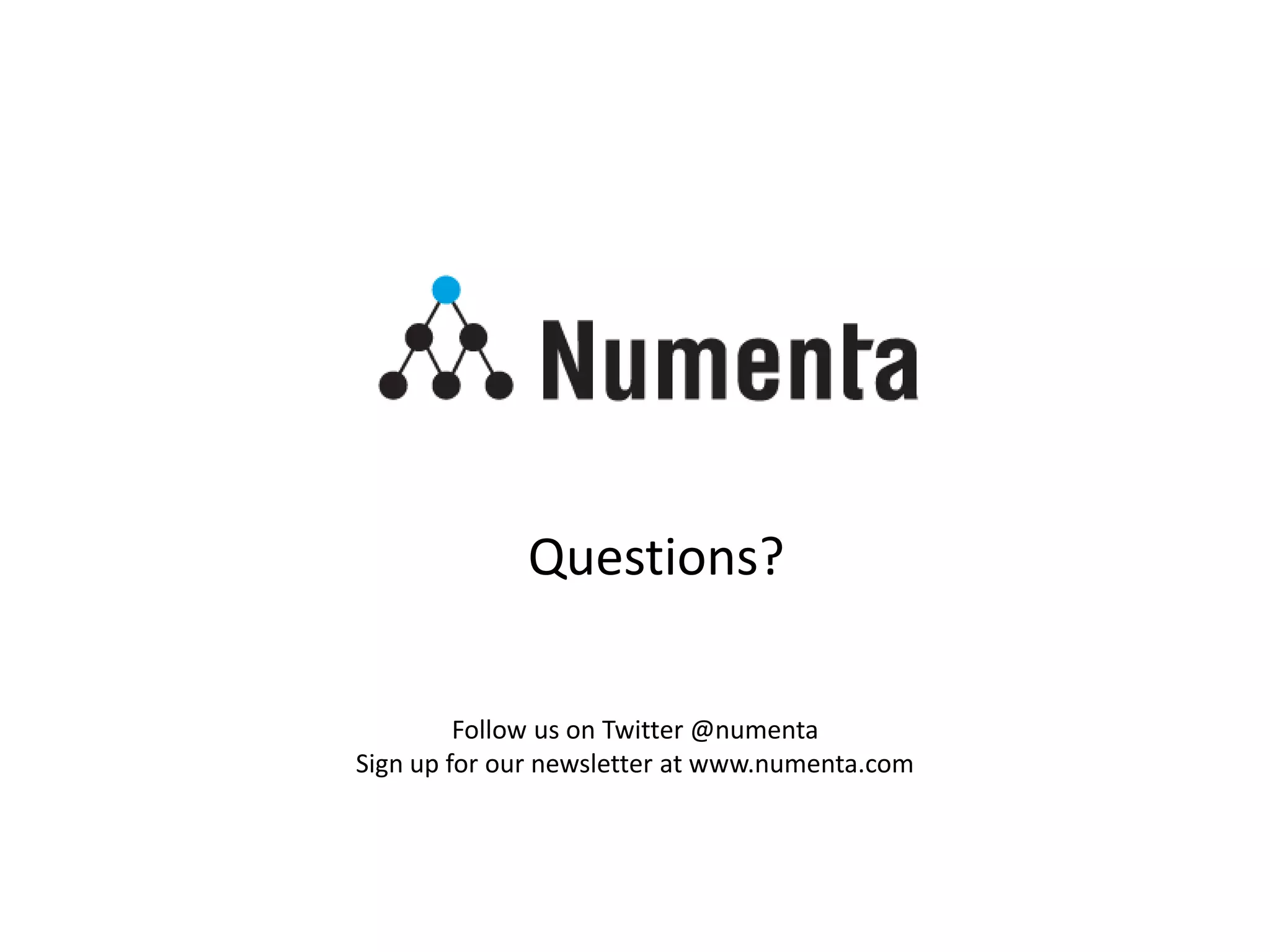 Getting Started with Numenta Technology | PPTX