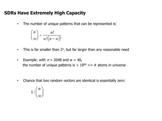 Sparse Distributed Representations: Our Brain's Data Structure | PPTX