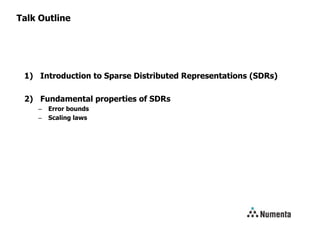 Sparse Distributed Representations: Our Brain's Data Structure | PPTX