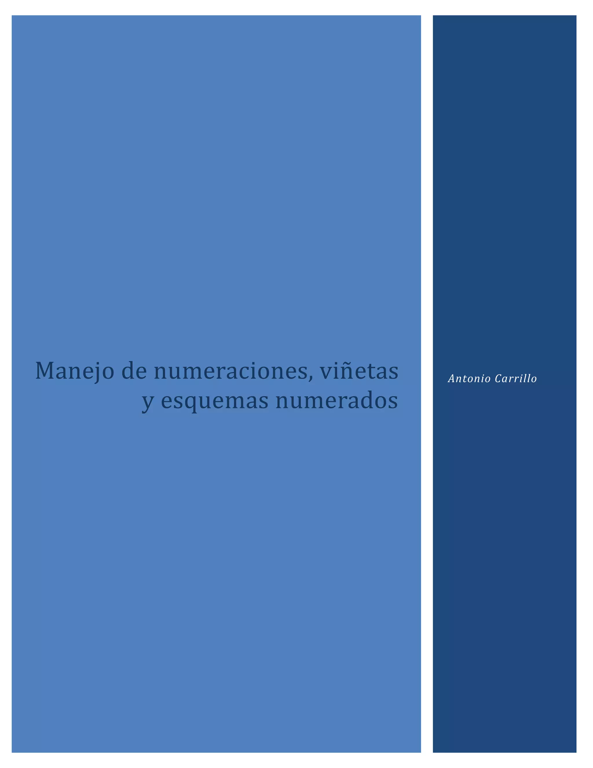Numeracion y viñetas | PDF