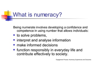 Numeracy | PPT | Primary Education | Education