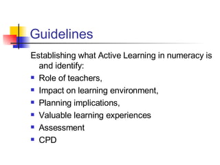 Numeracy | PPT | Primary Education | Education