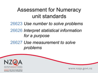 Numeracy.pptx | Educational Assessment | Education