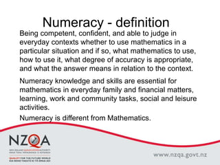 Numeracy.pptx | Educational Assessment | Education