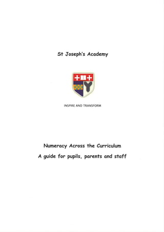 Numeracy across the curriculum booklet guide | PDF