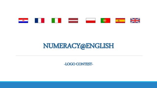 Numeracy@English logo contest | PPTX