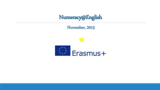 Numeracy@English logo contest | PPTX