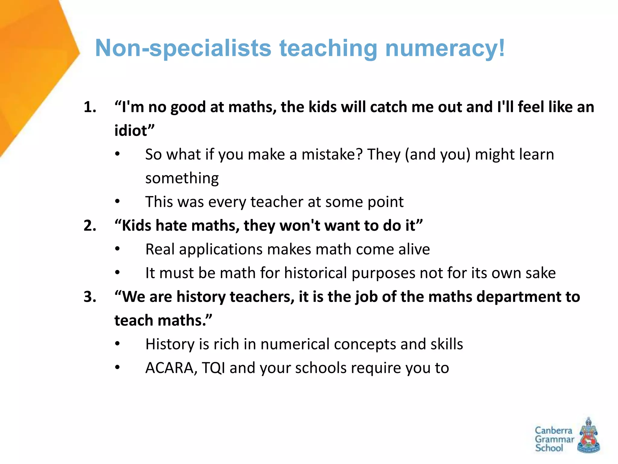 Numeracy in History | PPTX