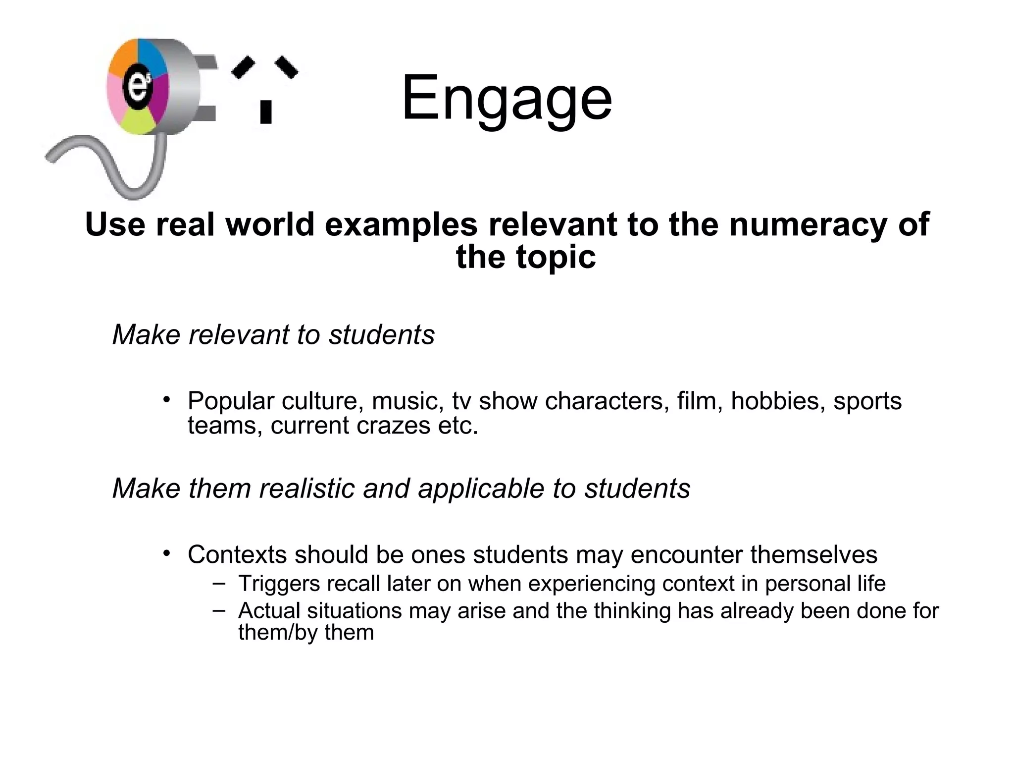 Numeracy numeracy and the e5 instructional model | PPT