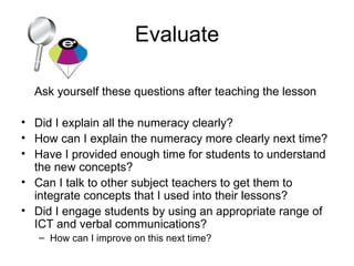 Numeracy numeracy and the e5 instructional model | PPT