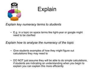 Numeracy numeracy and the e5 instructional model | PPT