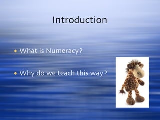 Numeracy parent meeting | PPT
