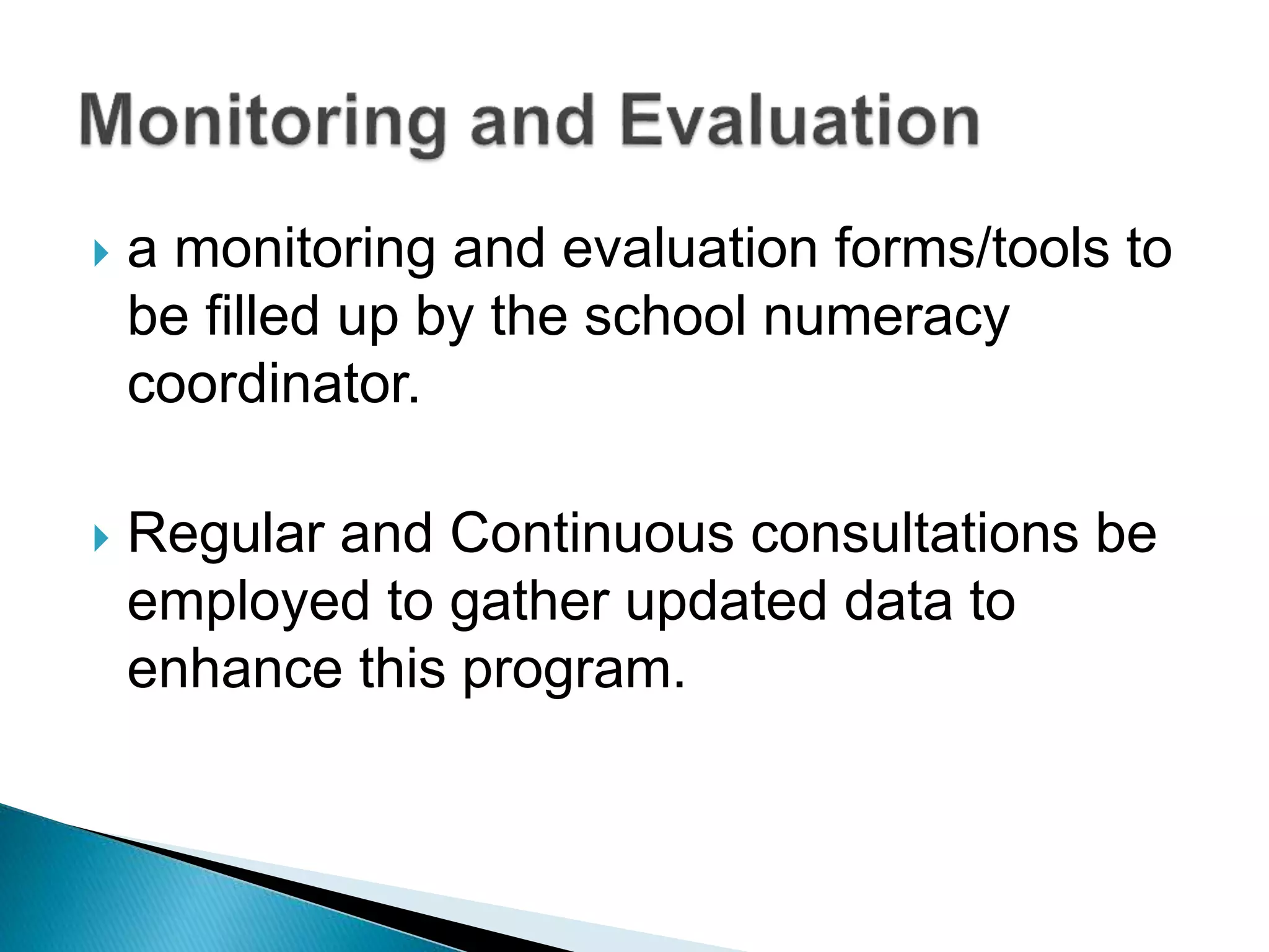 NUMERACY PROGRAM | PPTX