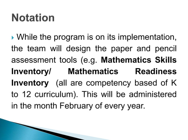 NUMERACY PROGRAM | PPTX