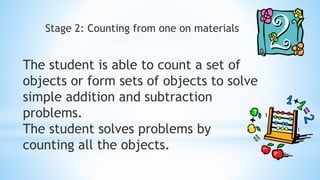 Numeracy stages | PPTX